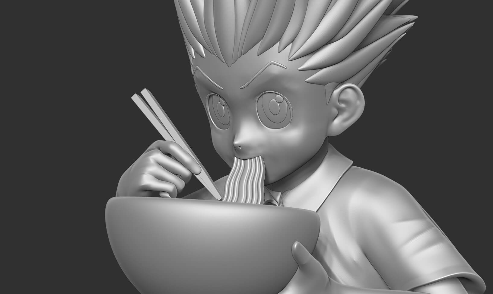 Lunch With Gon Freecss - 3D Print Model by Sinh Nguyen