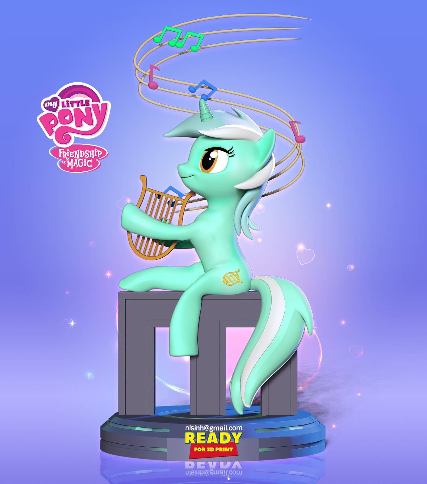 Lyra Heartstrings - My Little Pony 3D Model by Sinh Nguyen