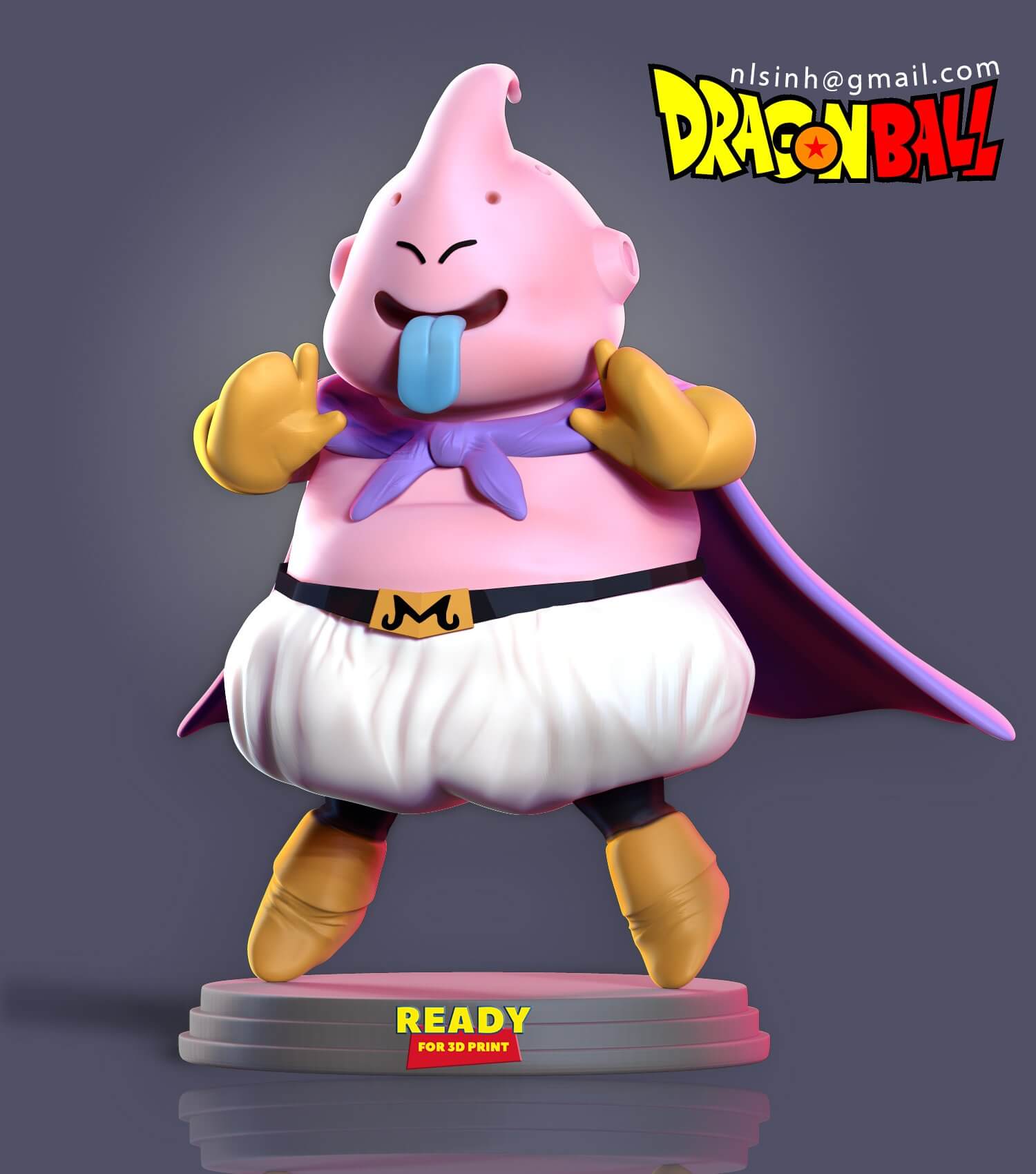 Majin Buu Chibi - 3D Model by Sinh Nguyen