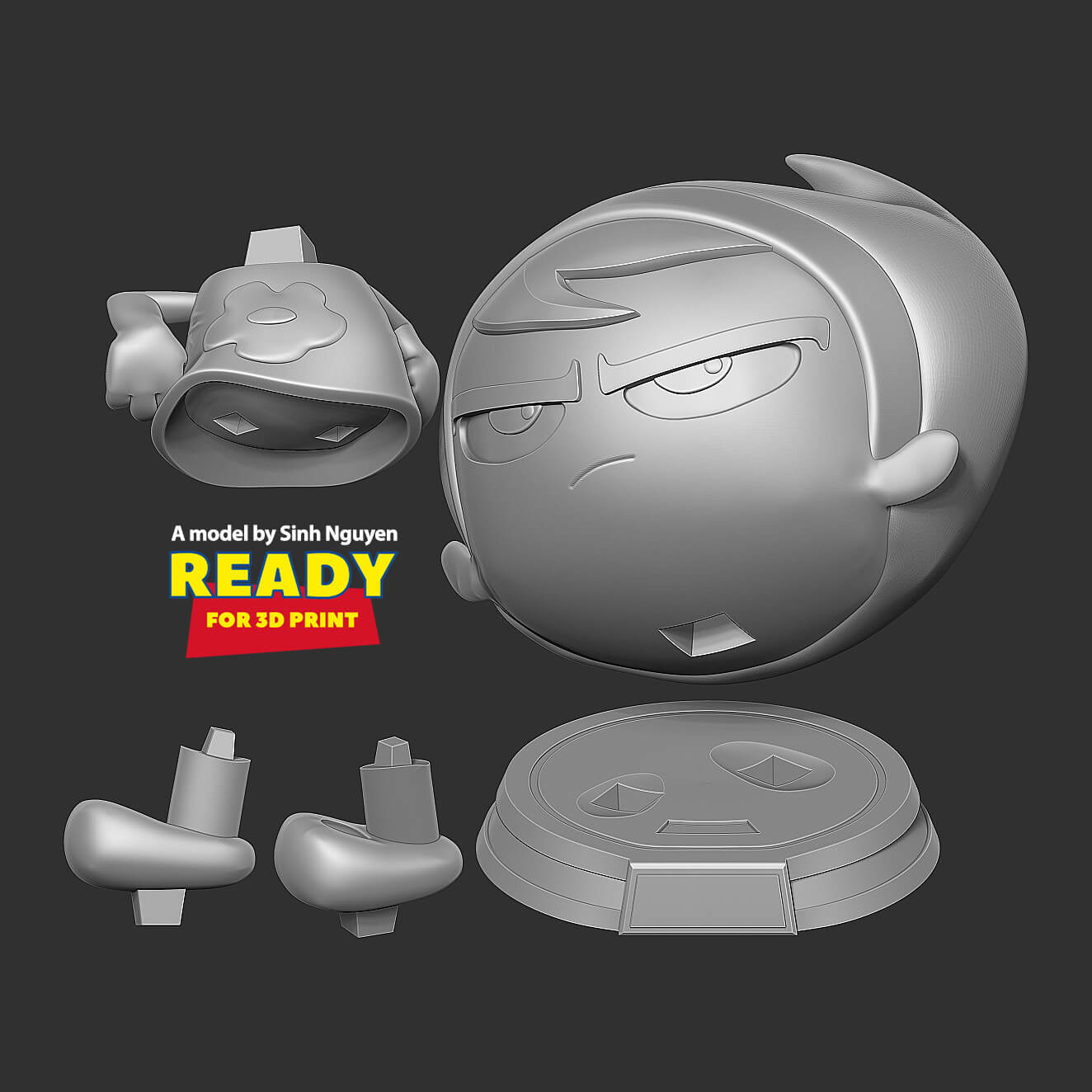 Mandy - Cartoon Network Fanart 3D Model by Sinh Nguyen