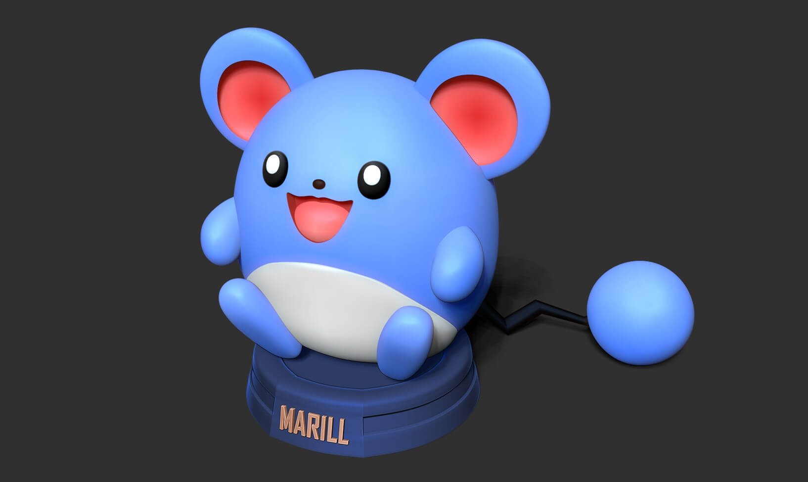 Marill - Pokemon Fanart 3D Model by Sinh Nguyen