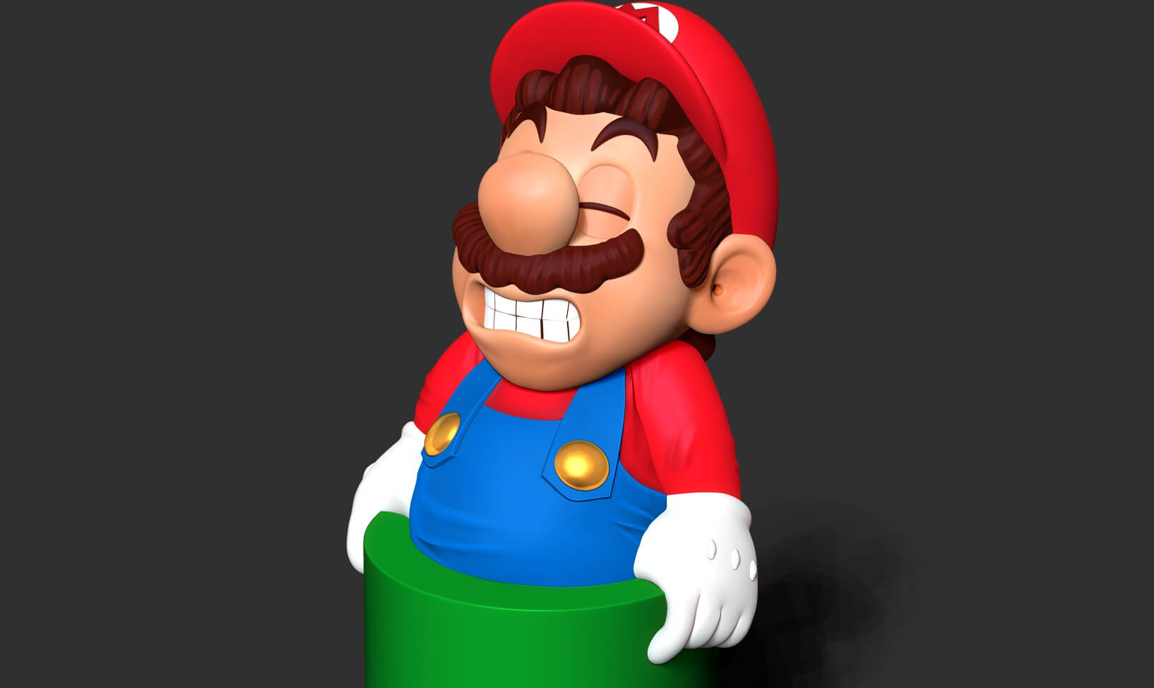 Mario Is Stuck in a Pipe - 3D Model by Sinh Nguyen