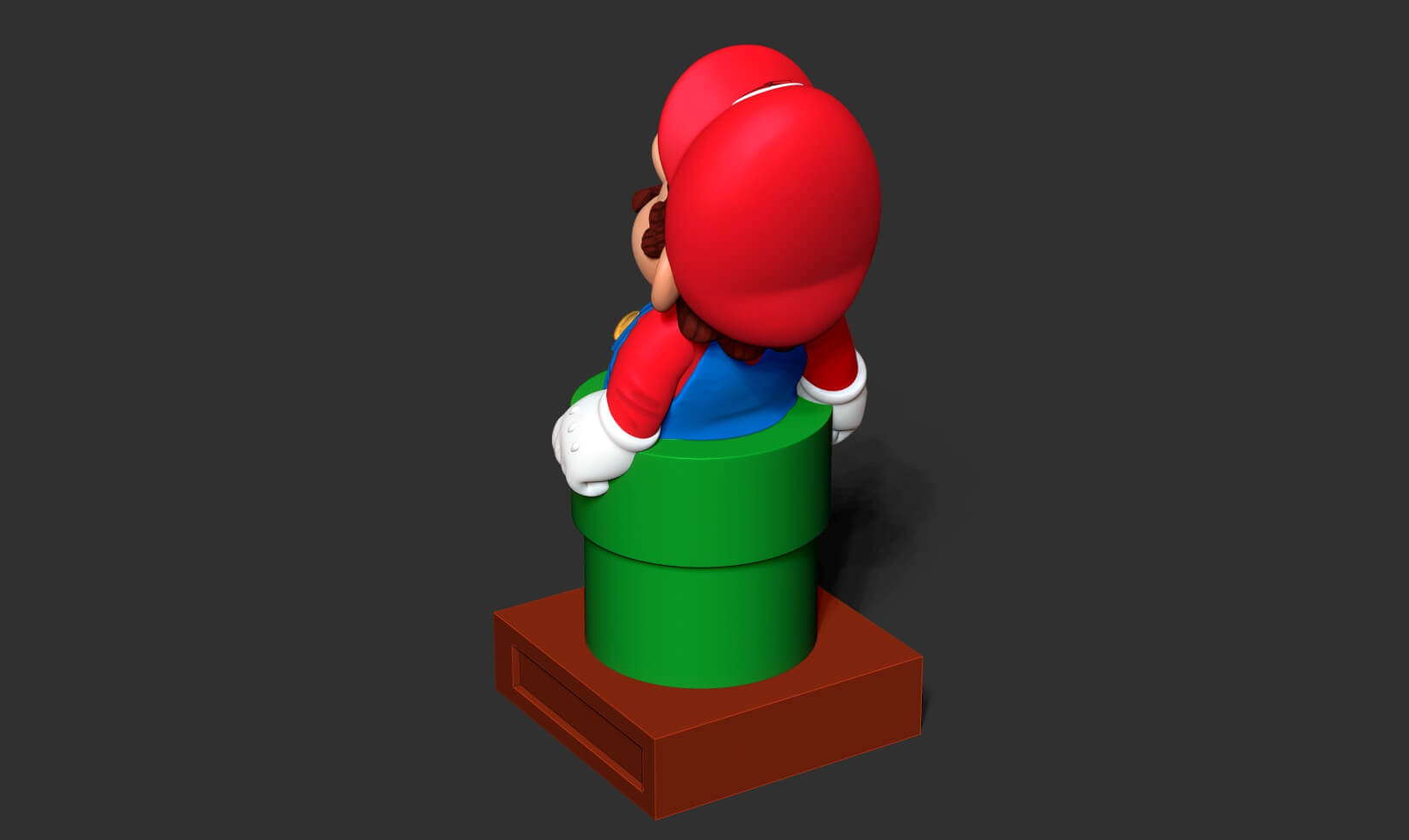 Mario Is Stuck in a Pipe - 3D Model by Sinh Nguyen