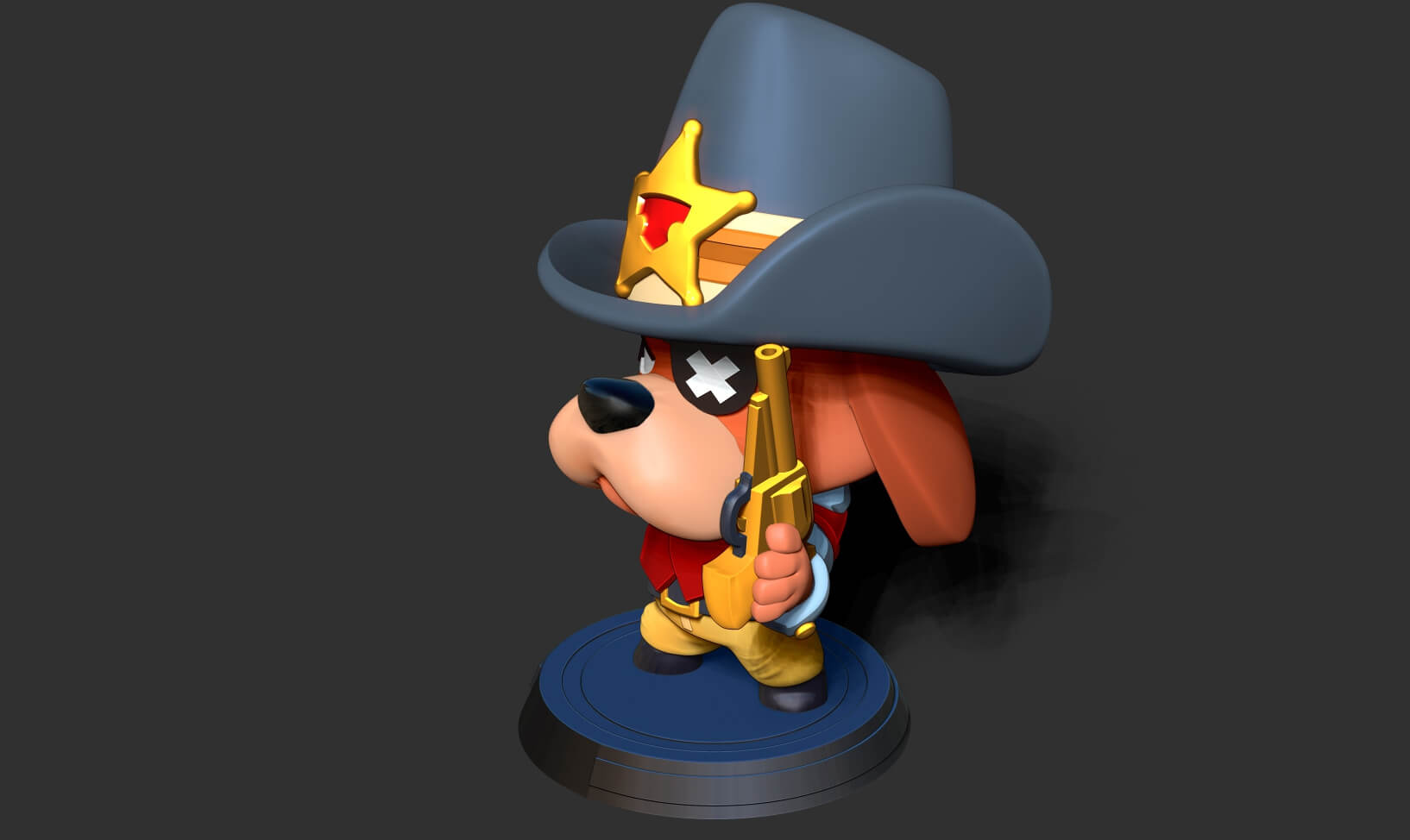 Marshal Ruffs - Brawl Stars 3D Model by Sinh Nguyen
