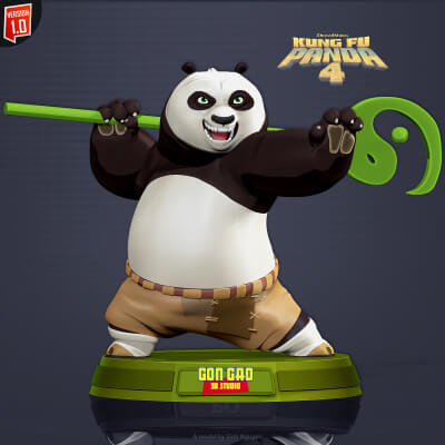 Master PO - Kung Fu Panda 4 3D Model by Sinh Nguyen