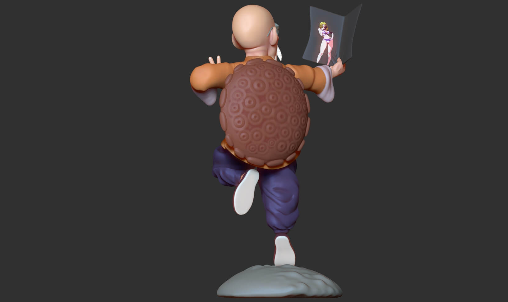 Master Roshi From Dragon Ball - 3D Model by Sinh Nguyen
