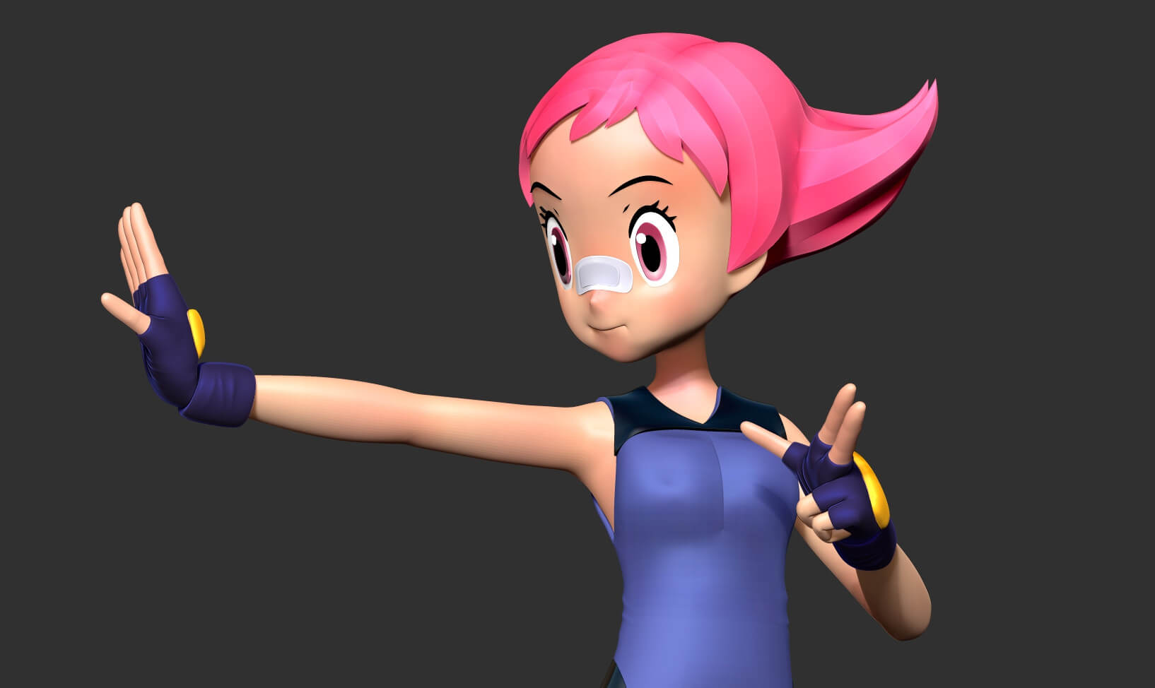 Maylene - Pokemon Fanart 3D Model by Sinh Nguyen
