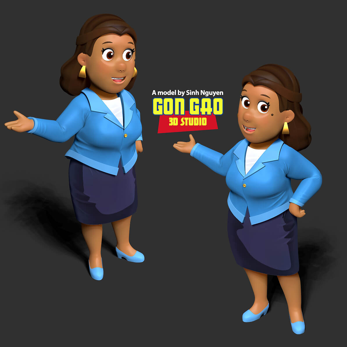Mayor Goodway - Paw Patrol Fanart 3D Print Model by Sinh Nguyen