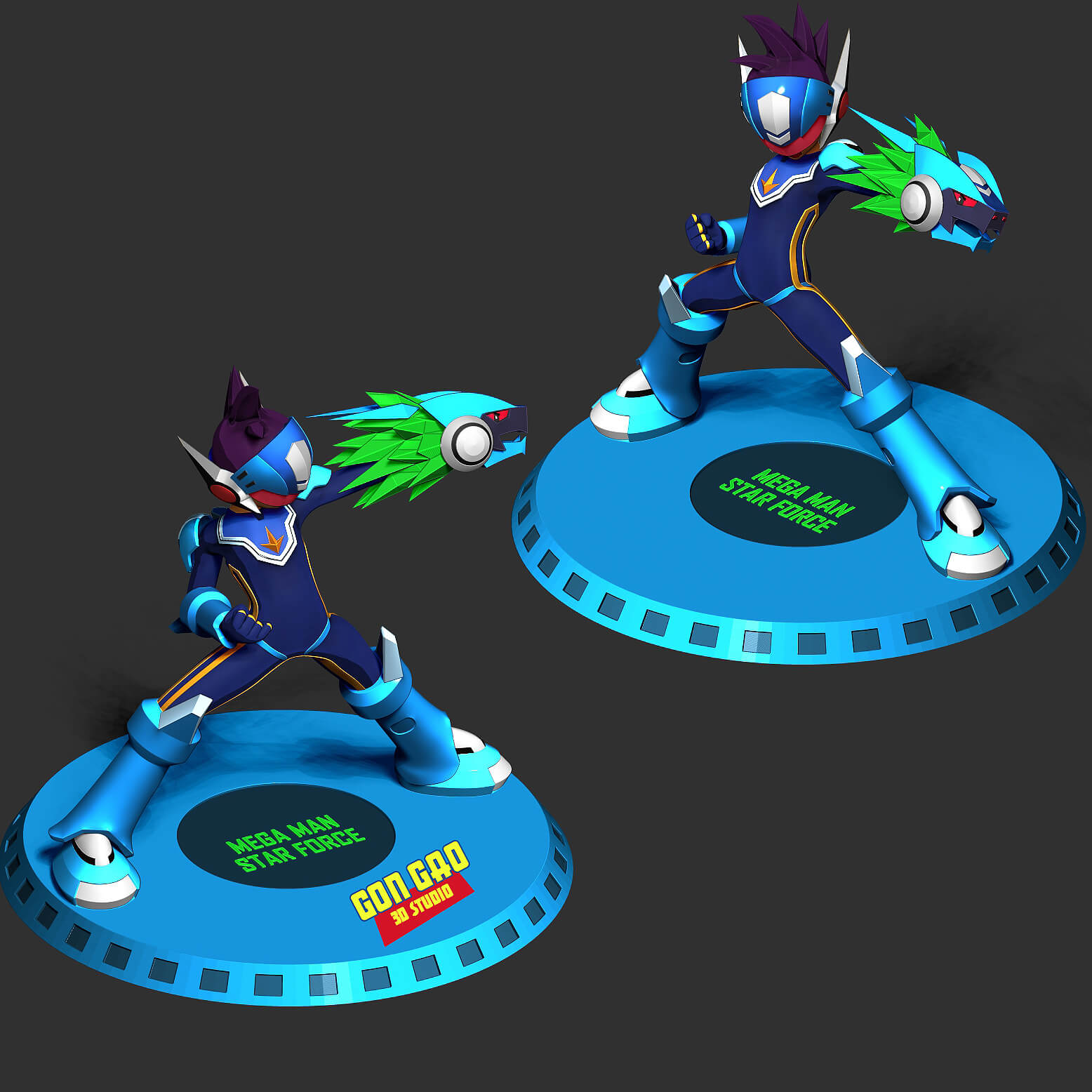 Mega Man Star Force - 3D Model by Sinh Nguyen