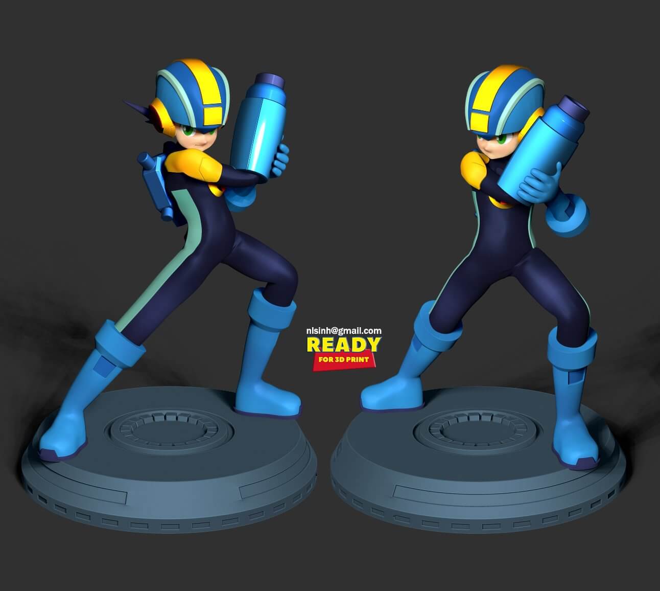 Mega Man - 3D Model by Sinh Nguyen