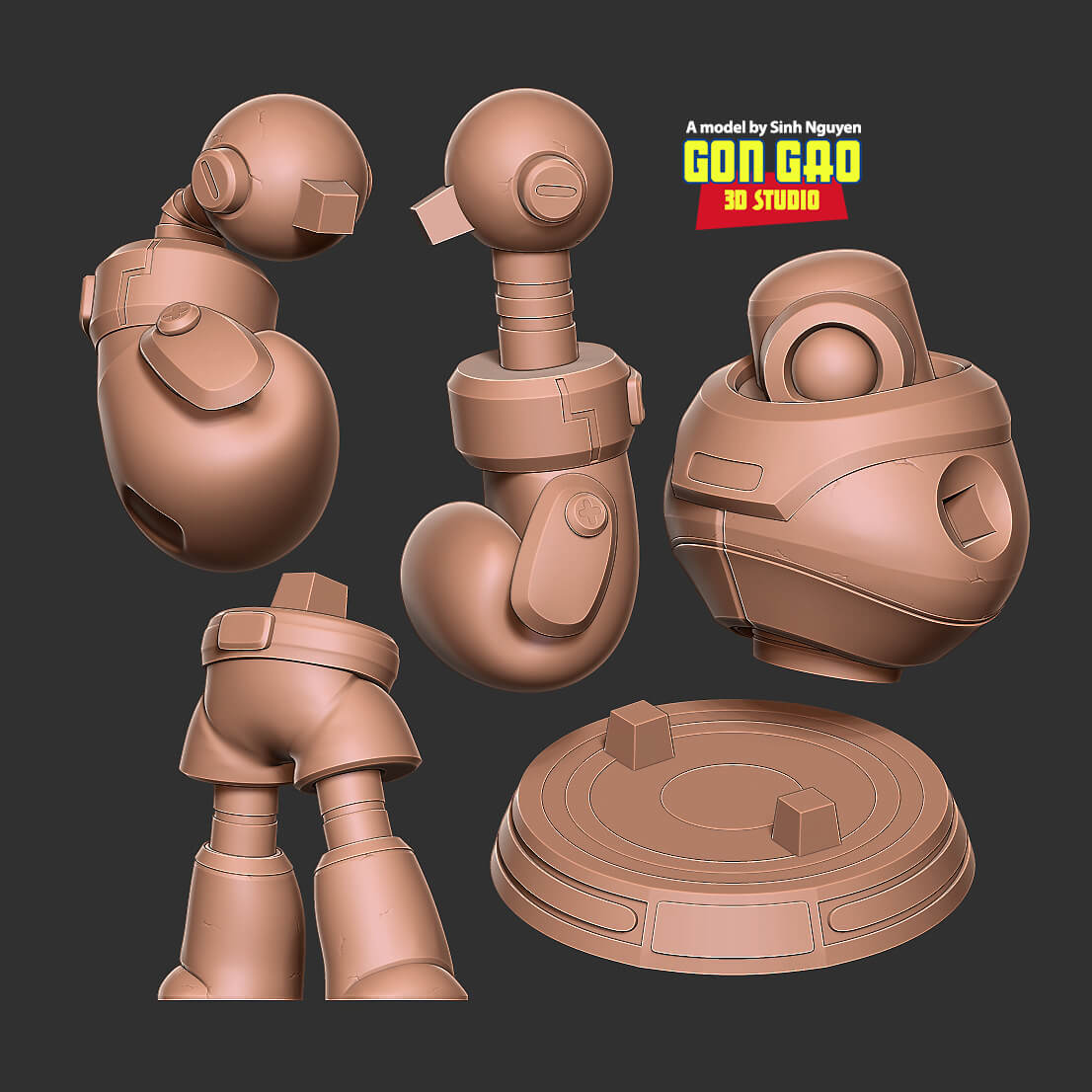 Melee Robot - Brawl Stars 3D Print Model by Sinh Nguyen