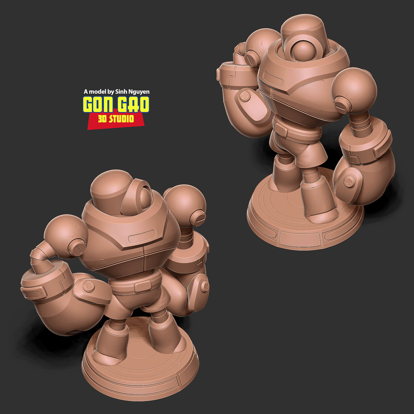 Melee Robot - Brawl Stars 3D Model by Sinh Nguyen