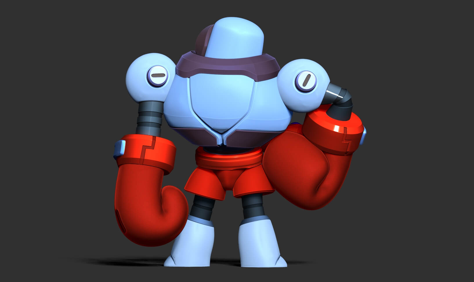 Melee Robot - Brawl Stars 3D Model by Sinh Nguyen