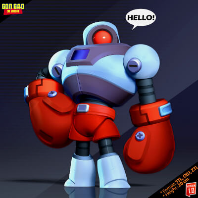 Melee Robot - Brawl Stars 3D Model by Sinh Nguyen
