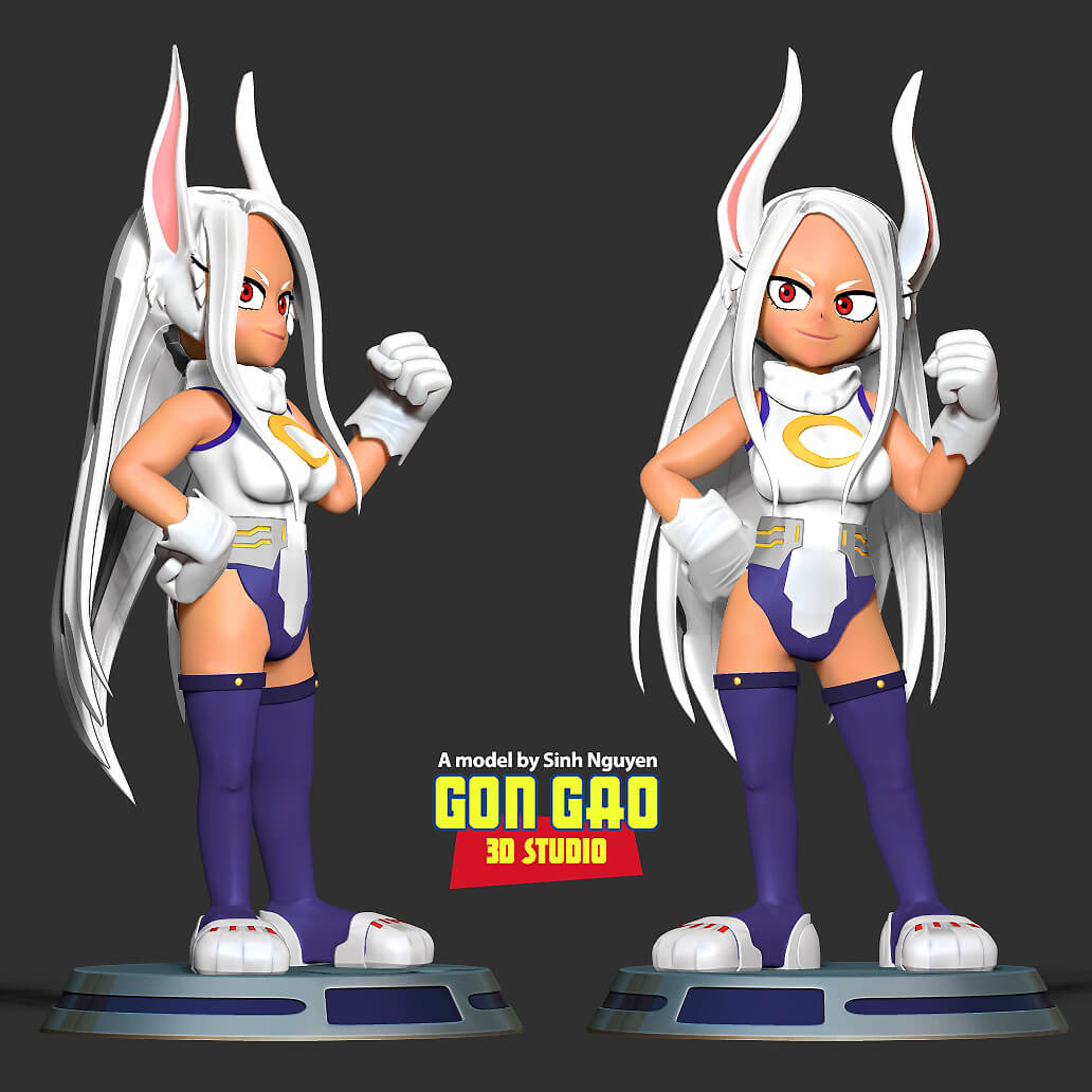Mirko My Hero Academia Fanart 3d Print Model By Sinh Nguyen