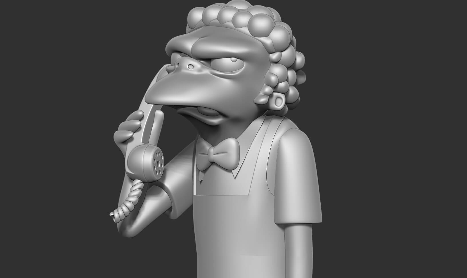 Moe Szyslak - The Simpsons 3D Model by Sinh Nguyen