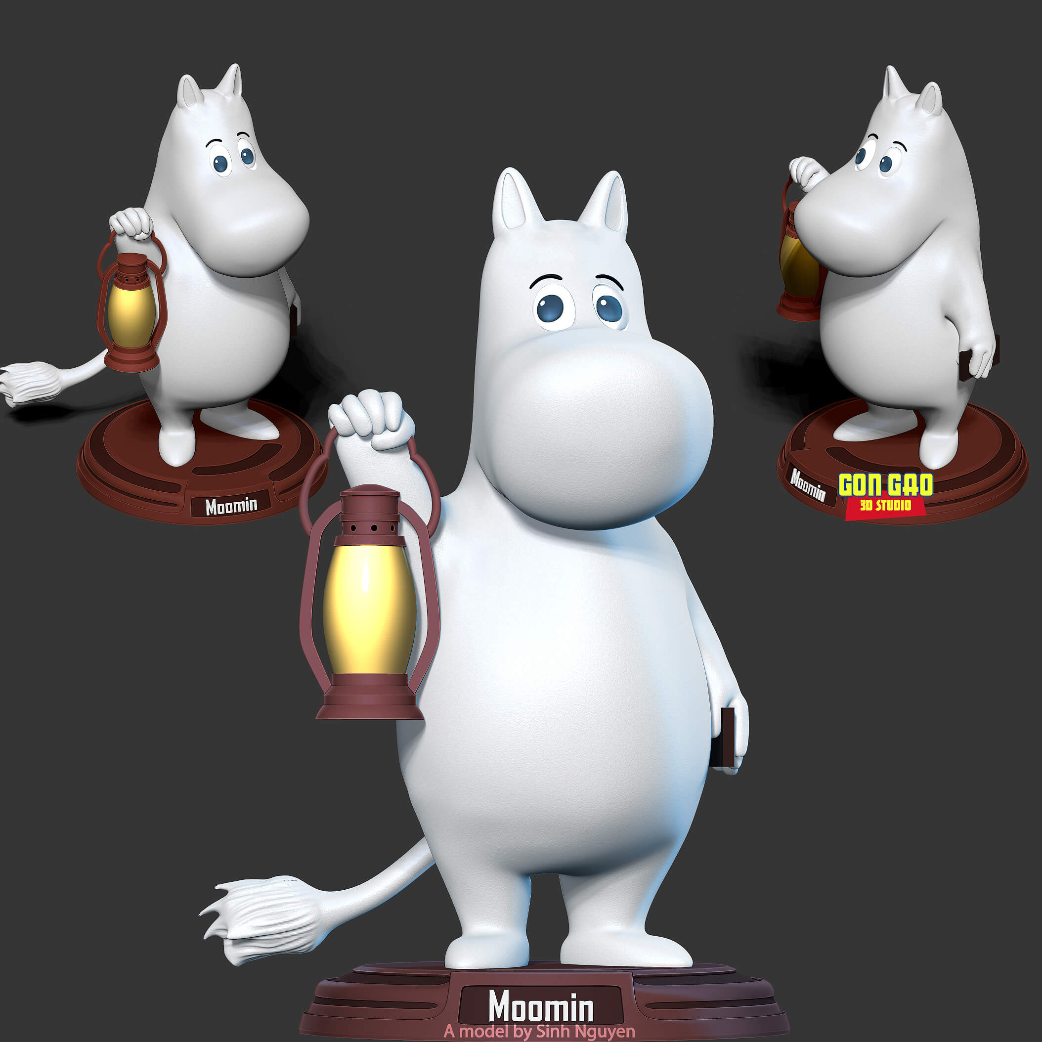 Moomin Fanart - 3D Print Model by Sinh Nguyen