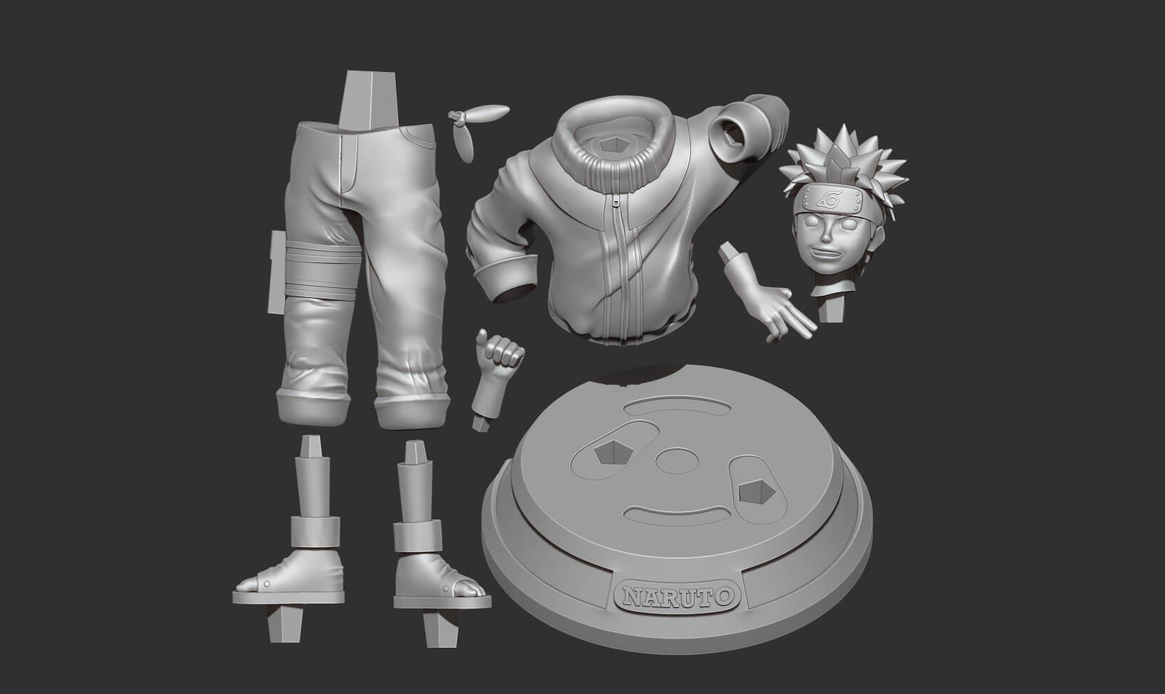 Naruto Fan Art - 3D Model by Sinh Nguyen