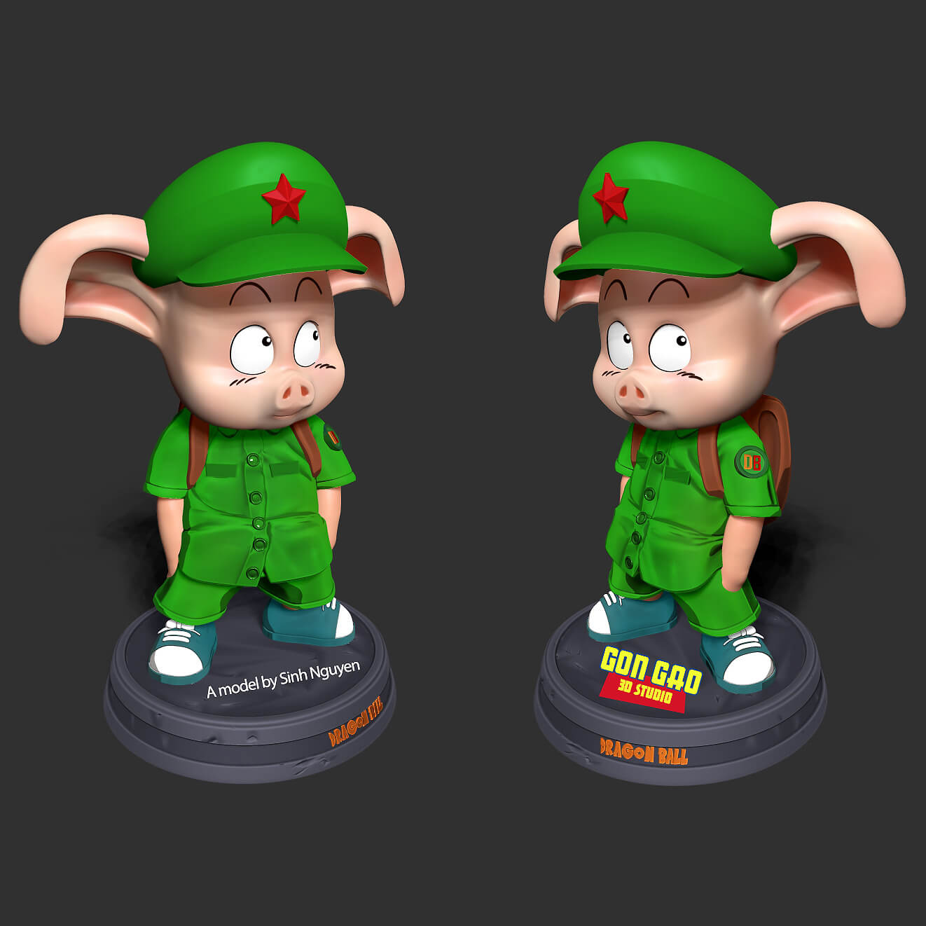 Naughty Oolong - Dragon Ball Fanart 3D Print Model by Sinh Nguyen