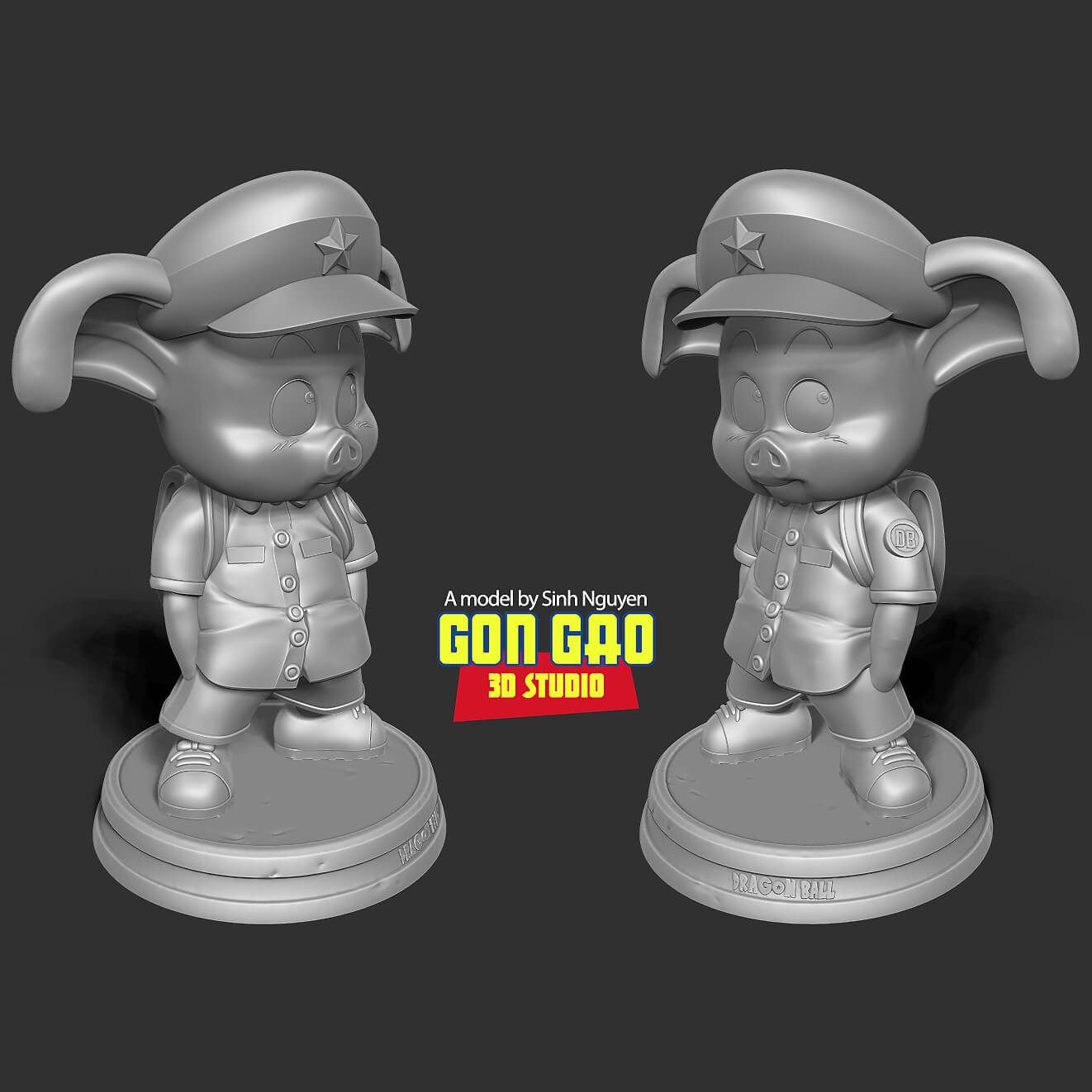 Naughty Oolong - Dragon Ball Fanart 3D Print Model by Sinh Nguyen