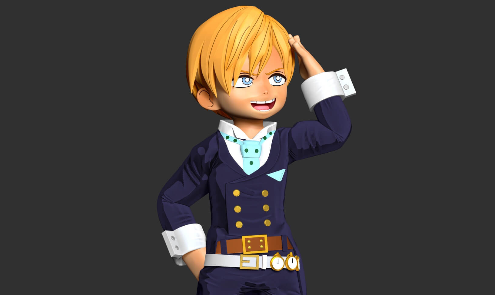 Neito Monoma - My Hero Academia Fanart 3D Model by Sinh Nguyen