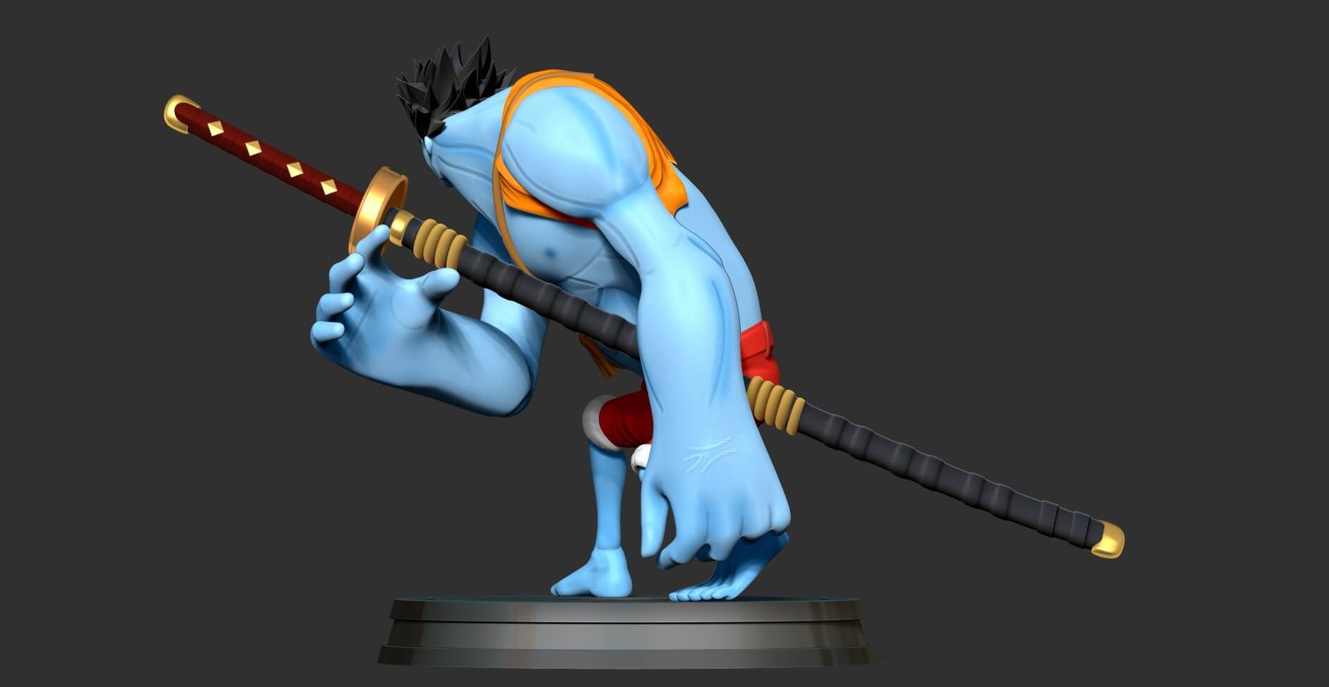 Nightmare Luffy - One Piece Fanart 3D Model by Sinh Nguyen