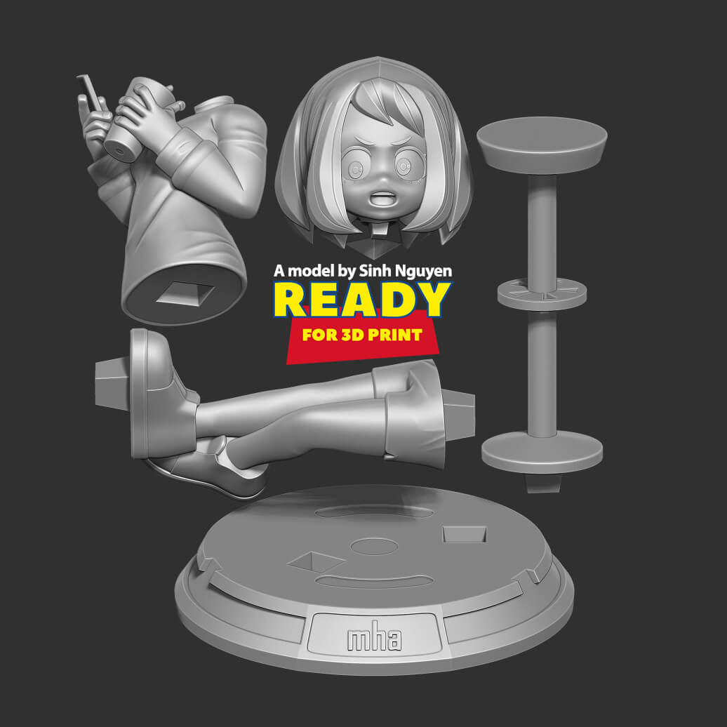 Ochaco Uraraka Kid - 3D Print Model by Sinh Nguyen