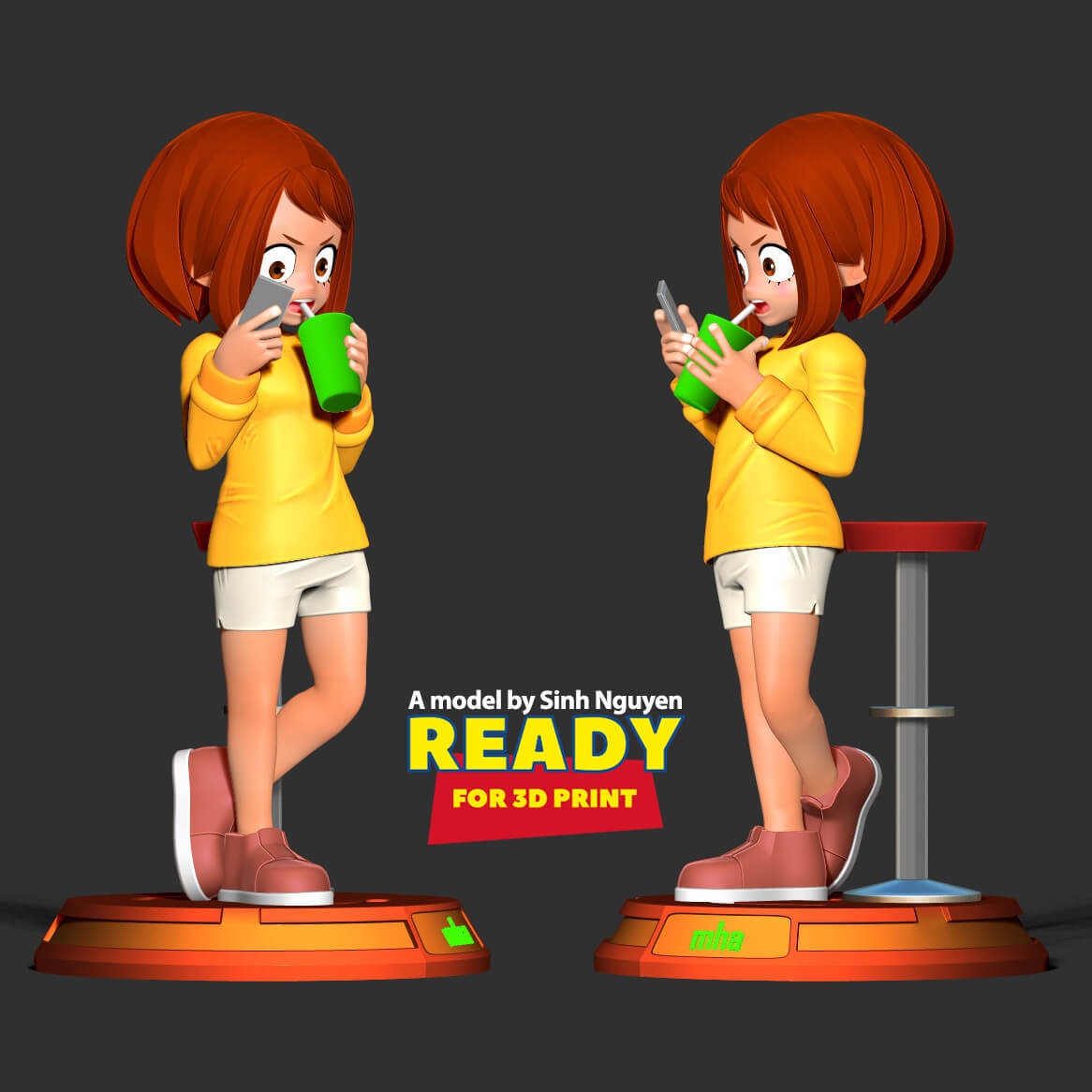 Ochaco Uraraka Kid - 3D Print Model by Sinh Nguyen