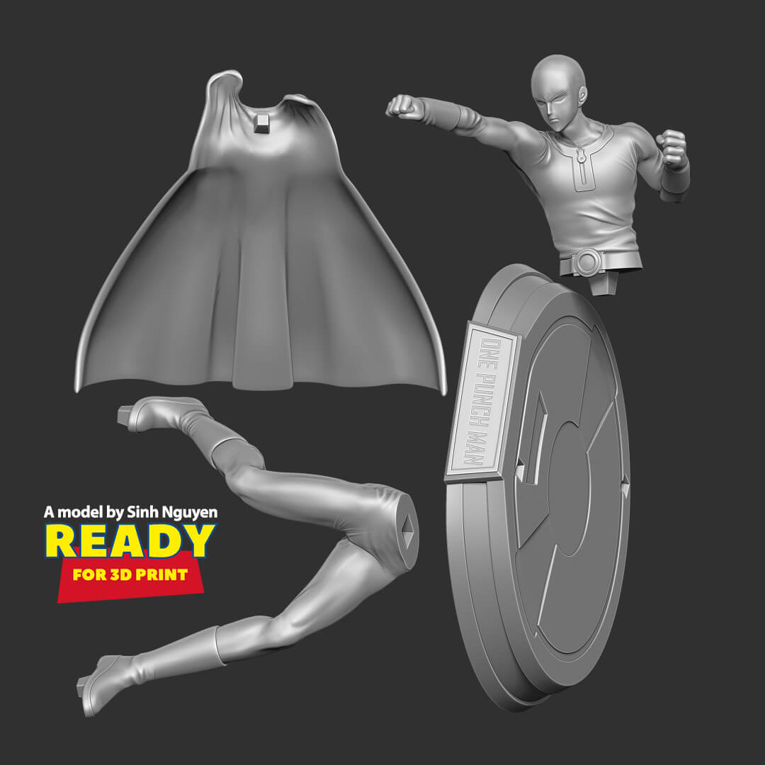 One-Punch Man 3D Model by Sinh Nguyen