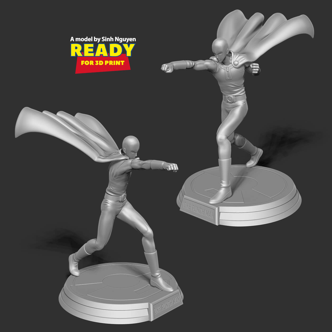 One-Punch Man 3D Model by Sinh Nguyen