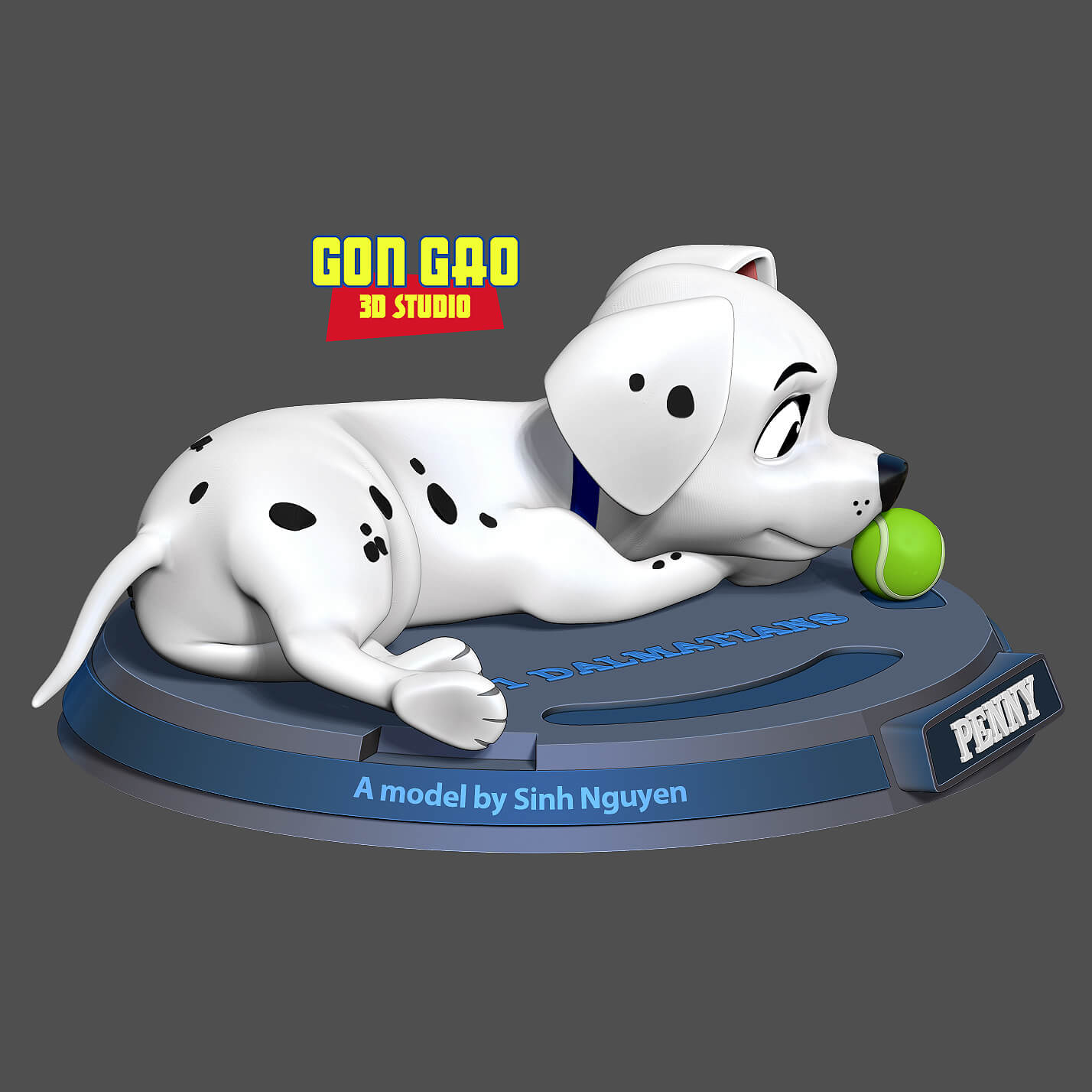 Penny 101 Dalmatians 3d Model By Sinh Nguyen
