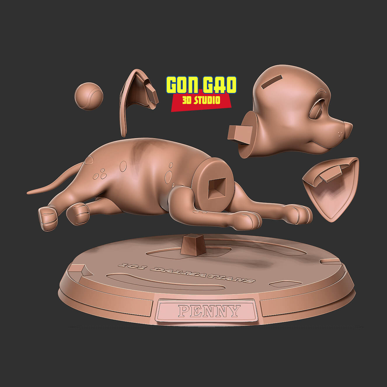 Penny 101 Dalmatians 3d Model By Sinh Nguyen