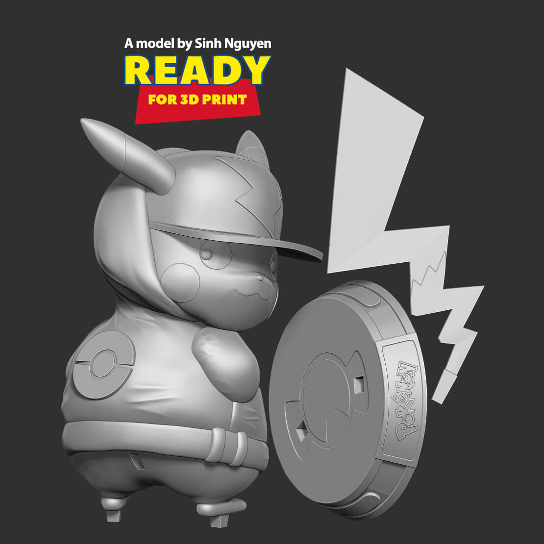 Pikachu Hip-hop 3D Model by Sinh Nguyen