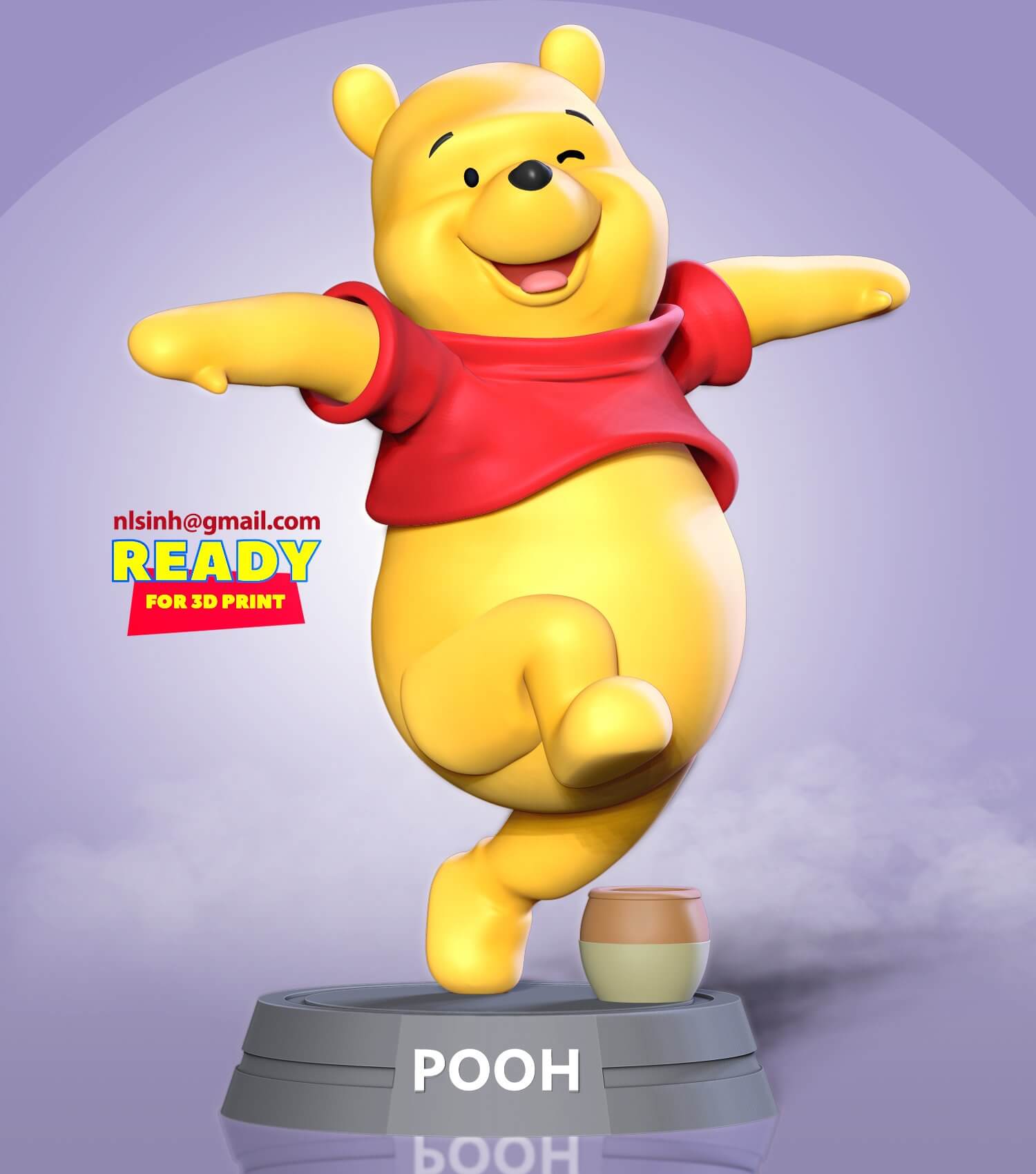 Pooh Bear - 3D Model by Sinh Nguyen
