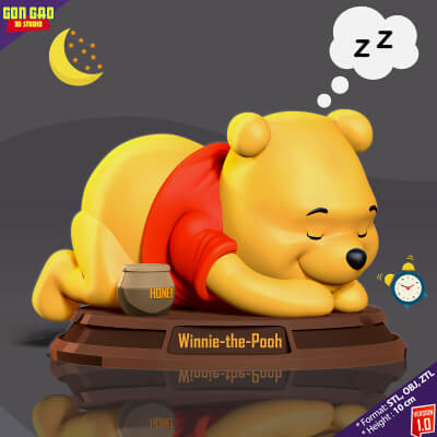Pooh Is Sleeping - 3D Model by Sinh Nguyen