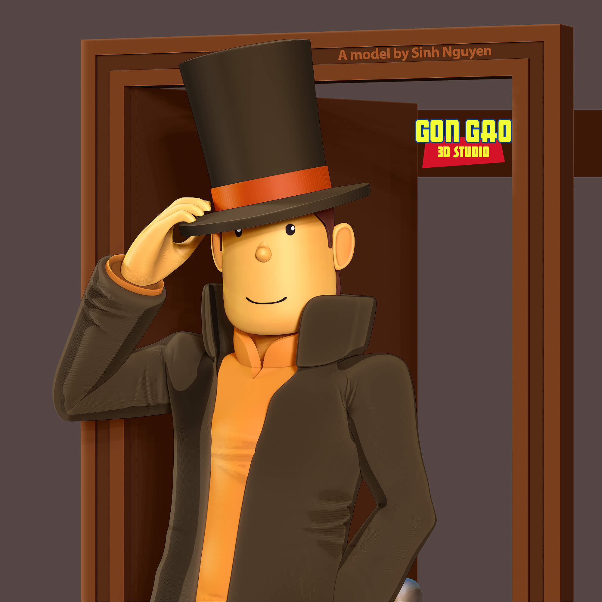 Professor Layton - 3D Model by Sinh Nguyen