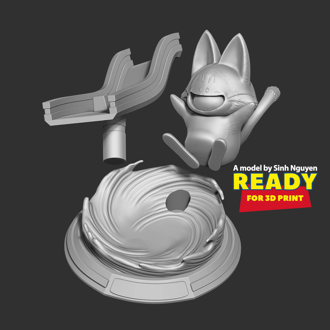 Puar - Dragon Ball Fanart 3D Model by Sinh Nguyen