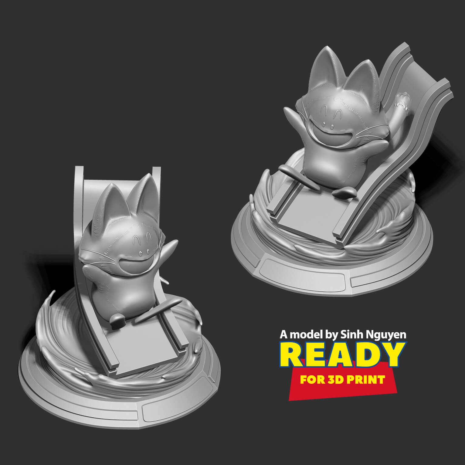 Puar - Dragon Ball Fanart 3D Model by Sinh Nguyen