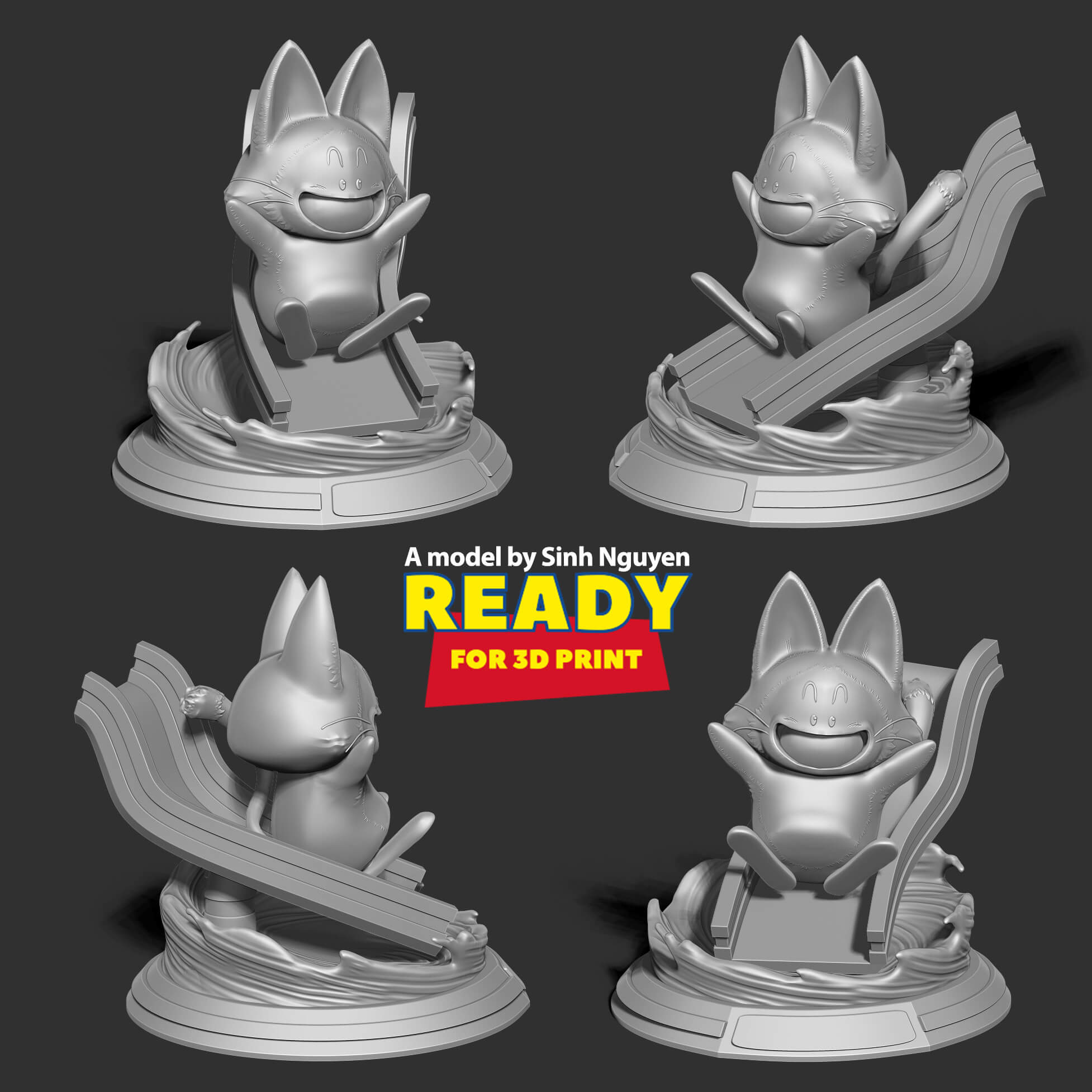 Puar - Dragon Ball Fanart 3D Model by Sinh Nguyen