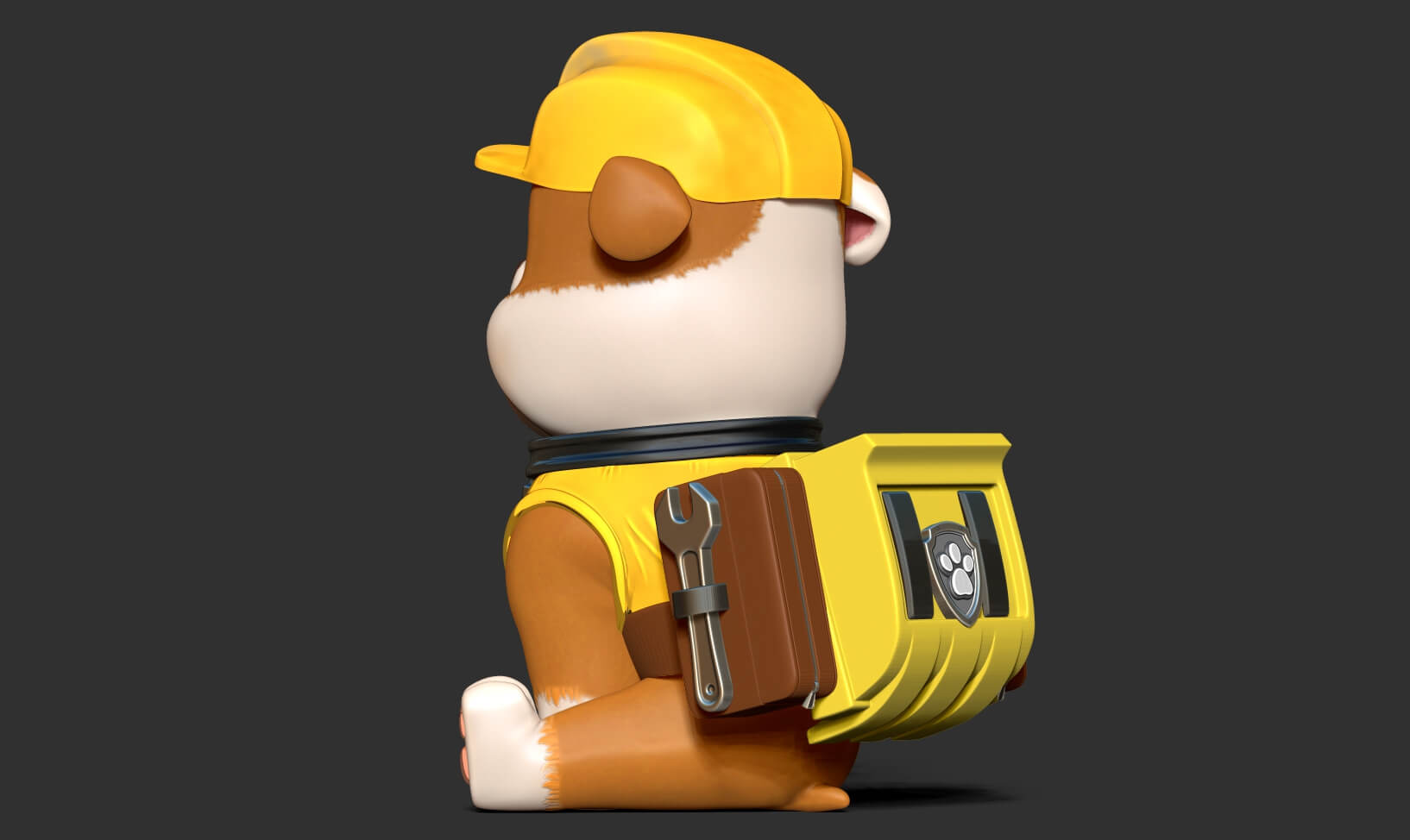 Rubble - Paw Patrol Fanart 3D Print Model by Sinh Nguyen