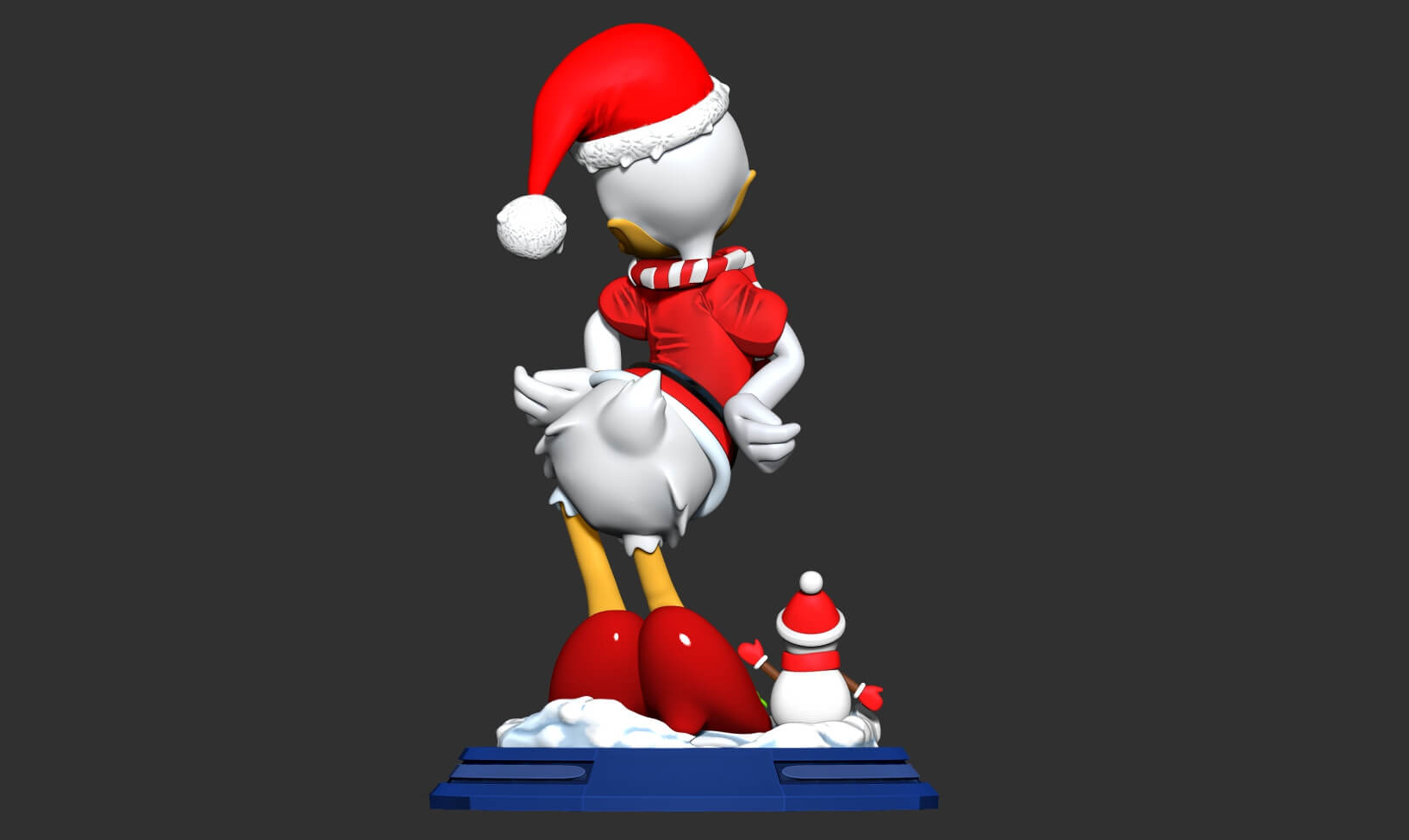 Santa Daisy Duck - 3D Model by Sinh Nguyen