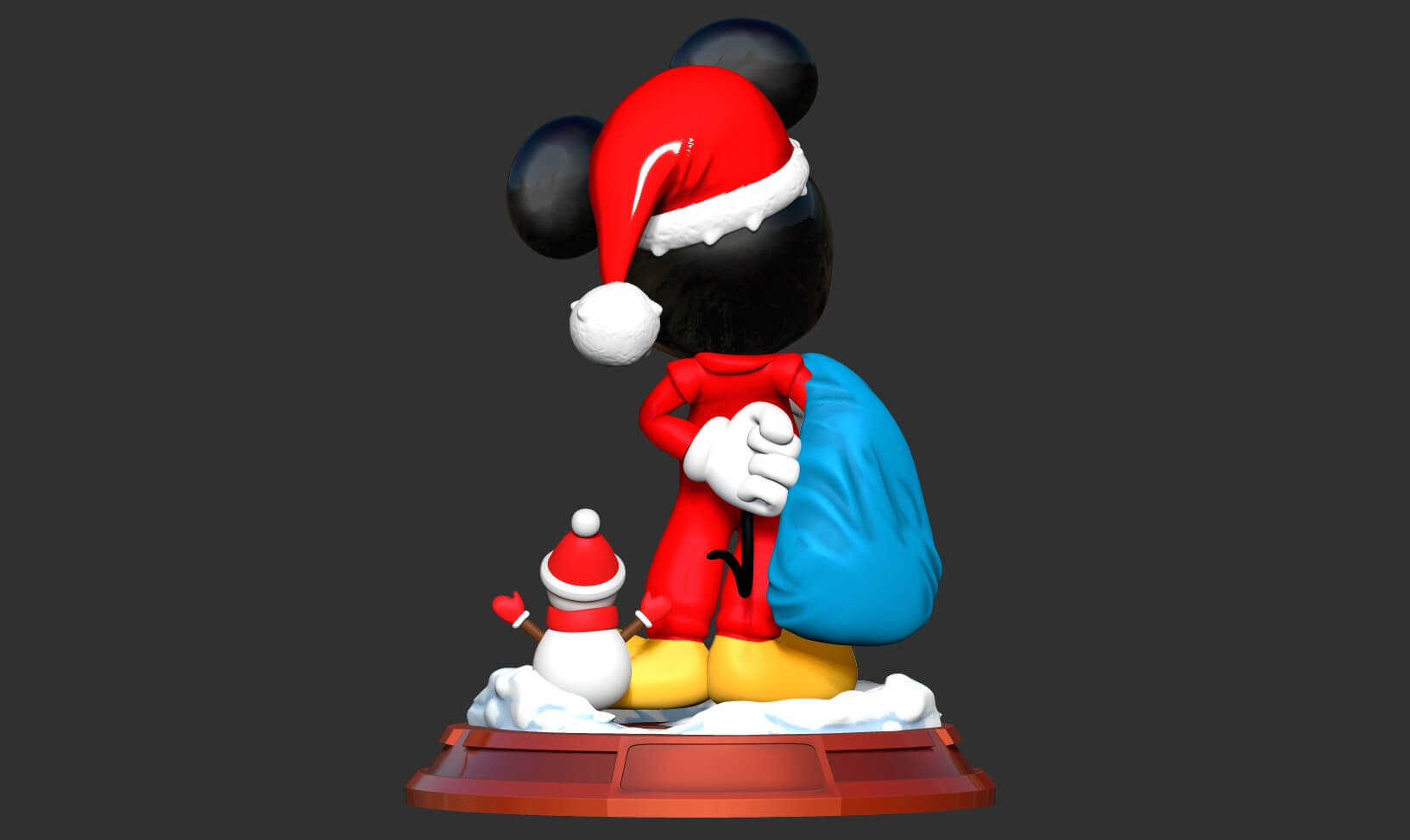 Santa Mickey Mouse - 3D Model by Sinh Nguyen
