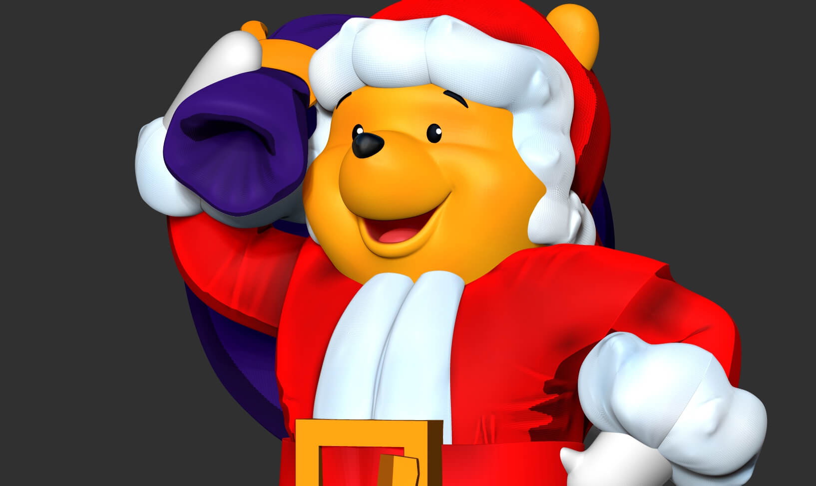 Santa Pooh 3D by Sinh Nguyen