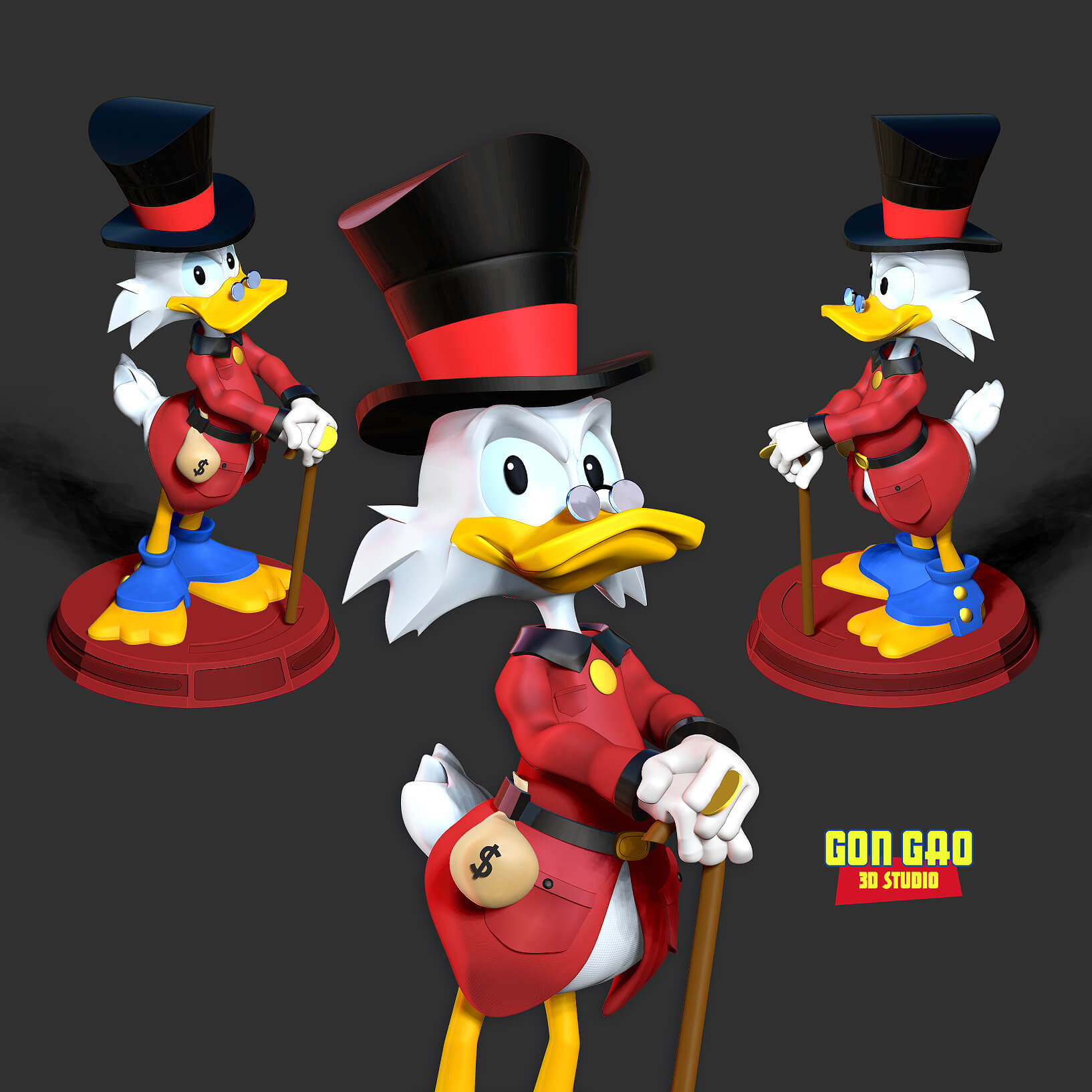 Scrooge Mcduck - 3D Model by Sinh Nguyen