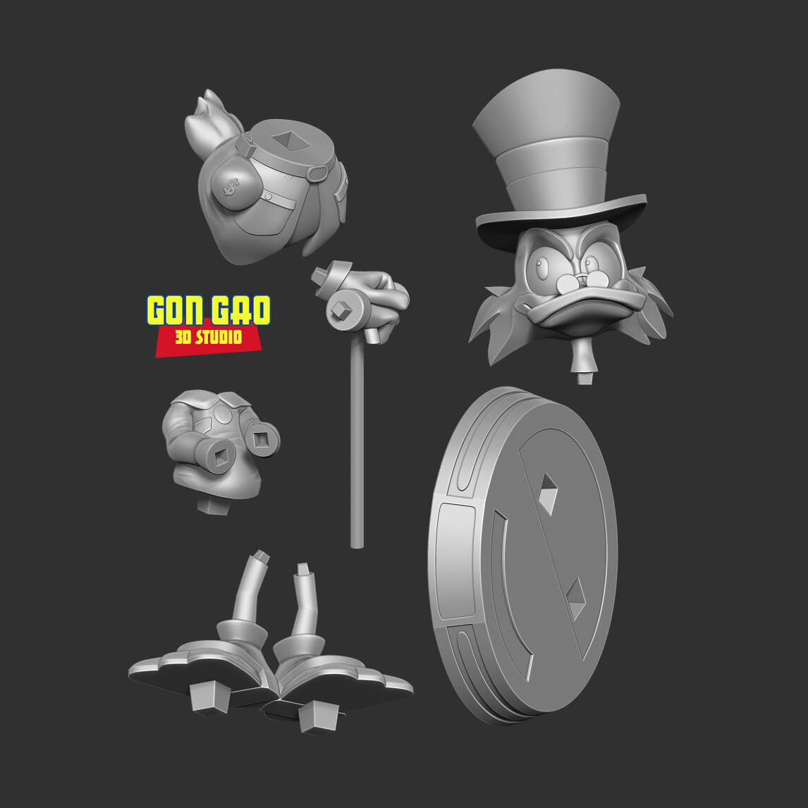 Scrooge Mcduck - 3D Model by Sinh Nguyen