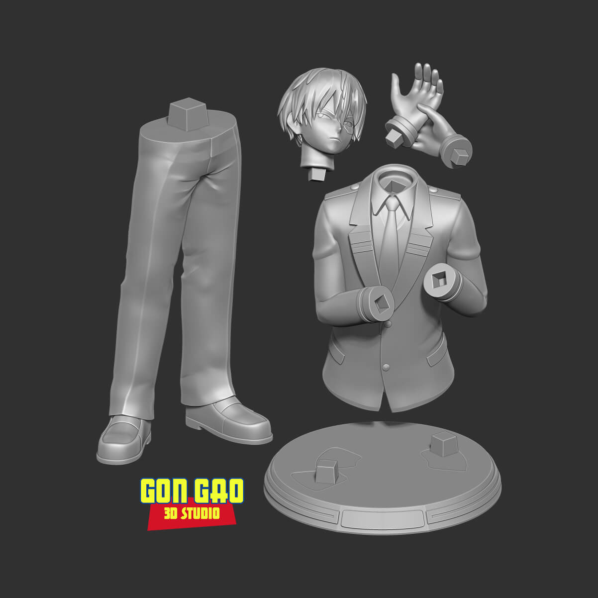 Shoto Todoroki - My Hero Academia Free 3D Model by Sinh Nguyen