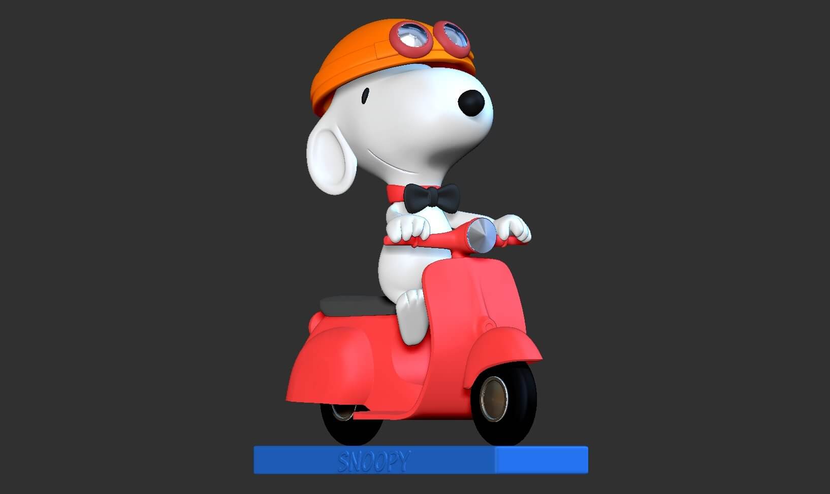 Snoopy Dog - 3D Model by Sinh Nguyen