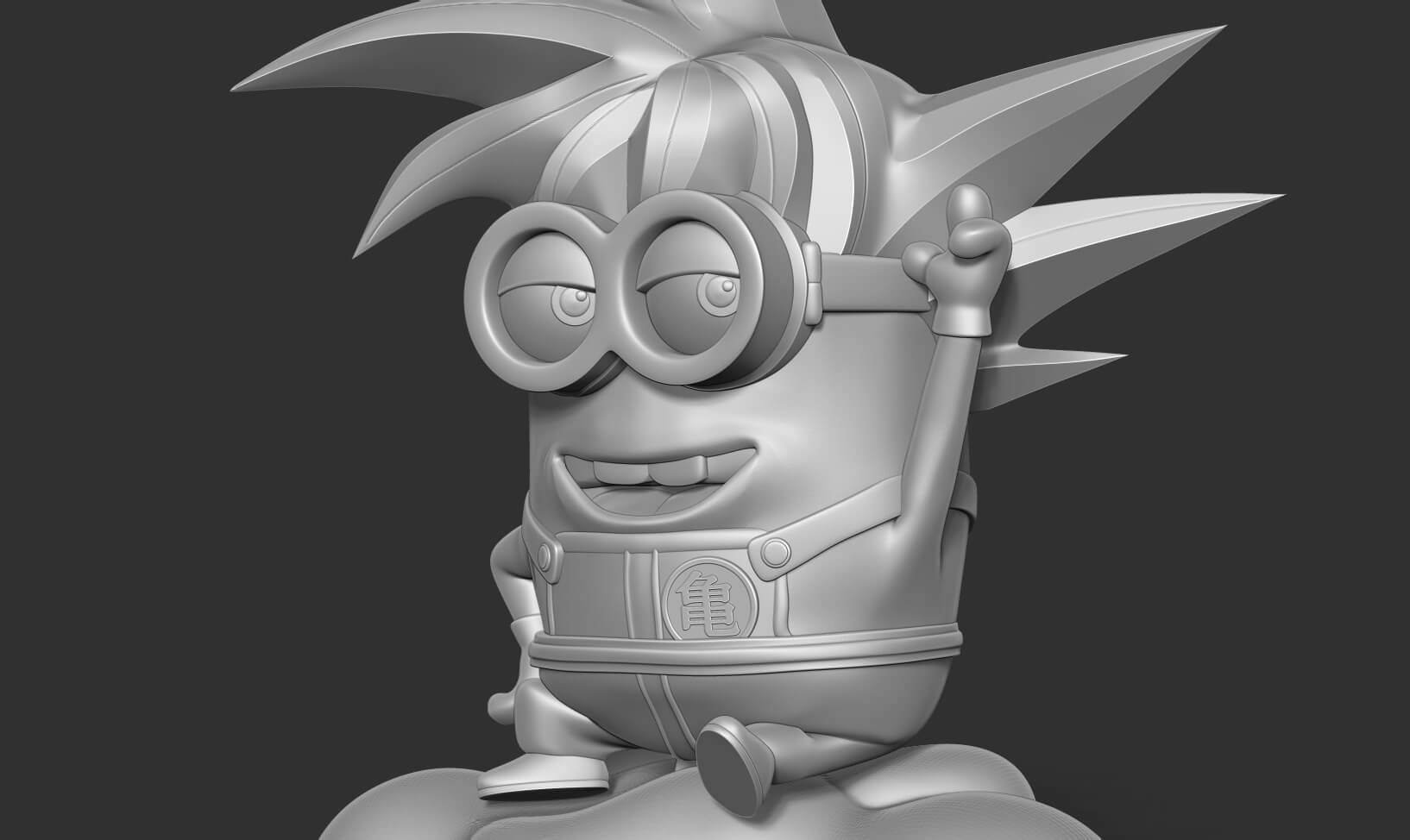 Songoku Minion - 3D Model by Sinh Nguyen