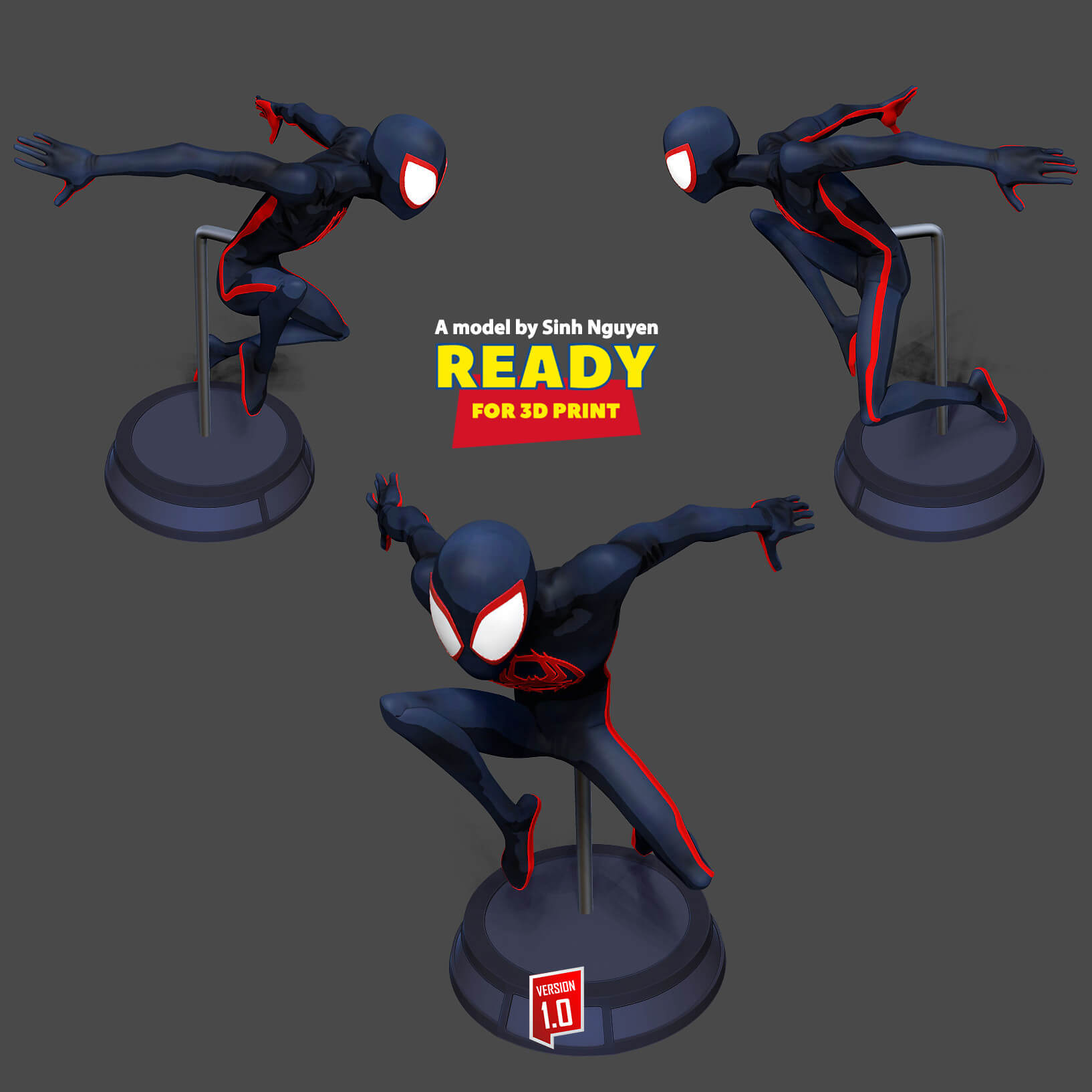 Spider-Man - Across The Spider-Verse Fanart 3D Model by Sinh Nguyen