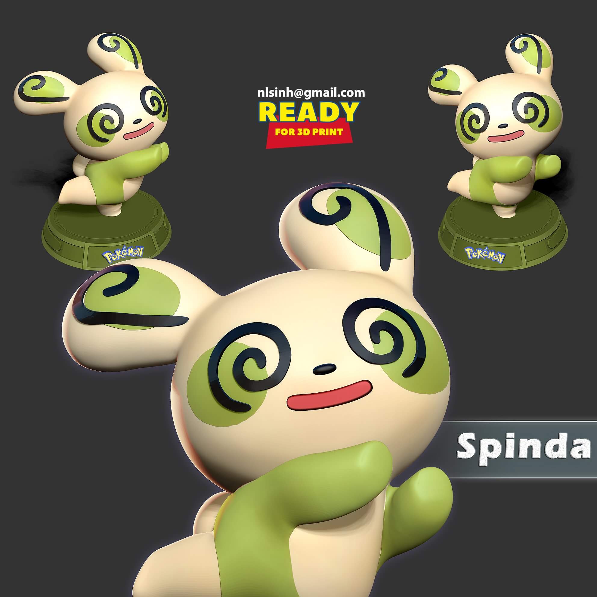 Spinda - Pokemon Fanart 3D Model by Sinh Nguyen